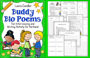 Buddy Bio Poems Partner Poetry Activity
