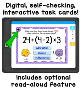Order of Operations Boom Cards Bundle | Laura Candler