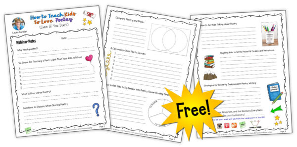 How to Teach Kids to Love Poetry Webinar - Free Replay!